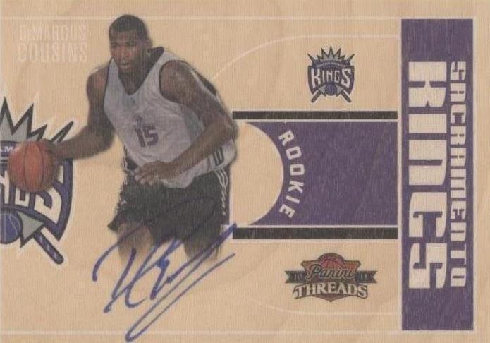 2010-11 Panini Threads - Rookie DeMarcus Cousins #9 /399 (AU, RC ...