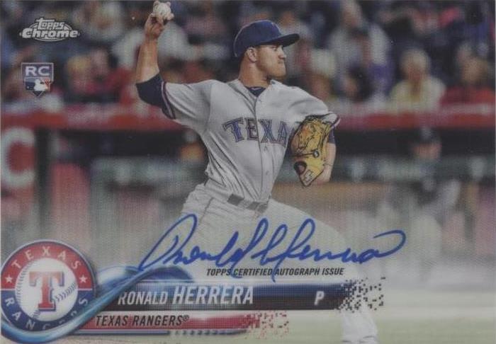 2018 Topps Chrome - Rookie Autographs Refractor #RA-RHE Ronald Herrera /499 (AU, RC) for sale ...