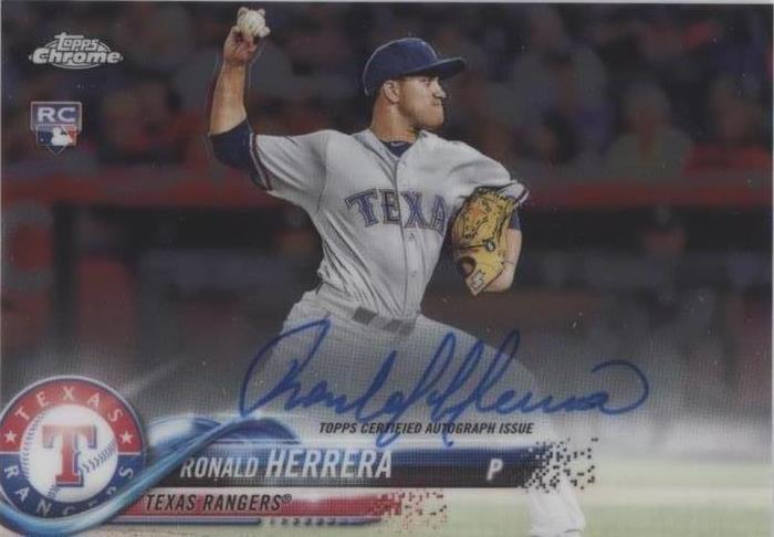 2018 Topps Chrome - Rookie Autographs Ronald Herrera #RA-RHE (AU, RC ...
