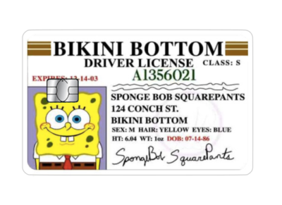 Spongebob Credit Card