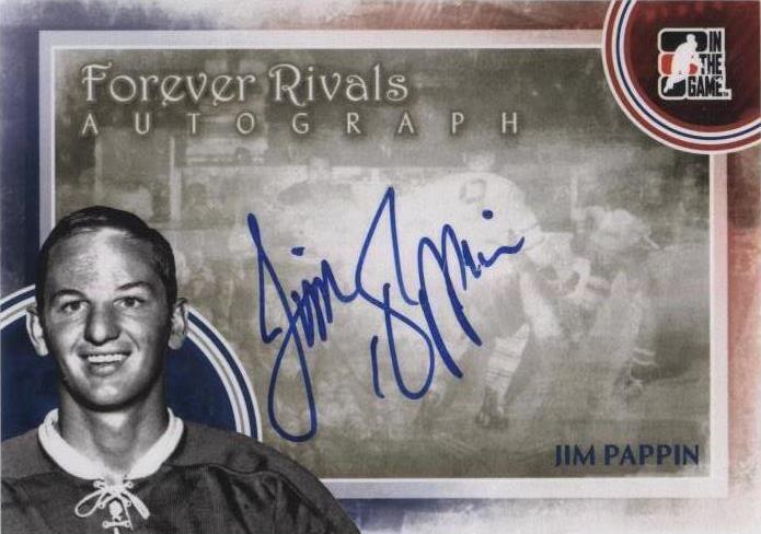2012-13 In the Game Forever Rivals Series - Autographs Jim Pappin #A-JP ...