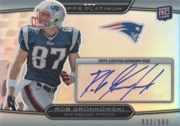 2010 Topps Platinum - Rob Gronkowski #122 Refractor Rookie Autographs ...