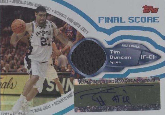 2005-06 Topps Big Game - Final Score Relics Autographs #FSA-TD Tim ...