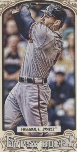 2014 Topps Gypsy Queen - Mini Swinging #7 Freddie Freeman for sale ...