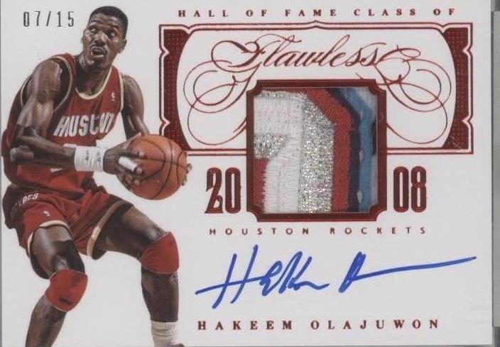 2013-14 Panini Flawless - Hall of Fame Hakeem Olajuwon #HOF-HA Ruby /15 ...
