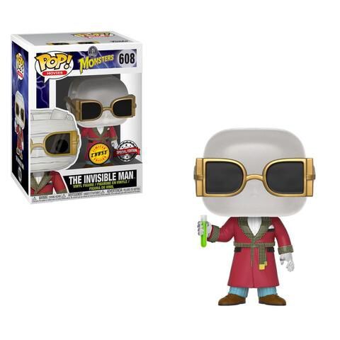 Funko Pop! Vinyl: Universal Monsters - The Invisible Man (Clear) (Chase ...