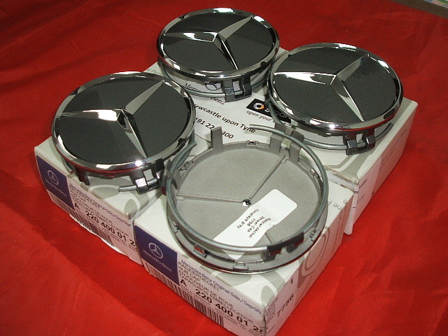 NEW Genuine Mercedes-Benz Himalaya Grey Centre Caps X4 A22040001257756 ...