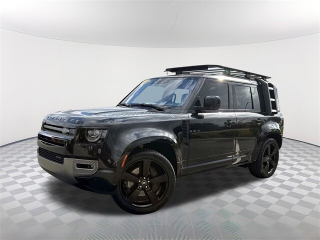 Santorini Black Metallic Land Rover Defender 110 With 47288 Miles ...