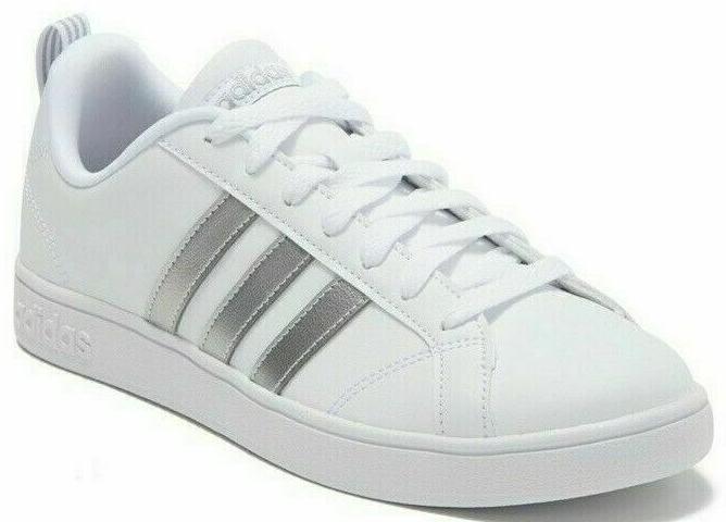 Size 10 - adidas VS Advantage White Silver Metal W for sale online | eBay