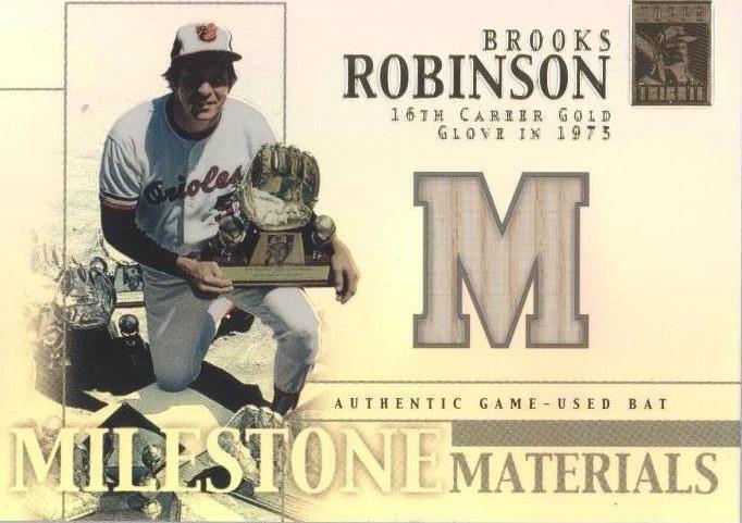 2002 Topps Tribute - Milestone Materials #MIM-BRO Brooks Robinson (MEM ...