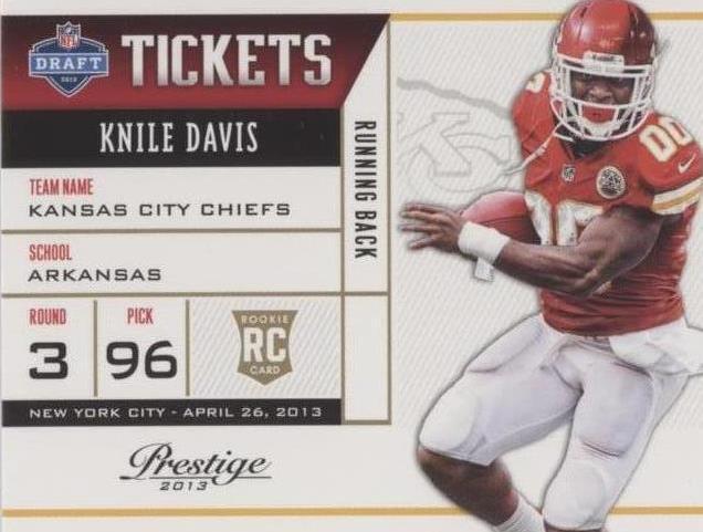 2013 Panini Prestige - Nfl Draft Tickets Knile Davis #36 (RC) for sale ...