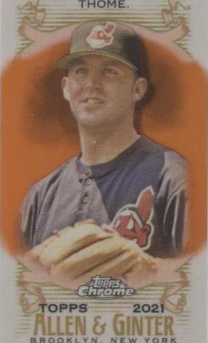 2021 Topps Allen & Ginter Chrome - Jim Thome #255 Mini Orange Refractor ...