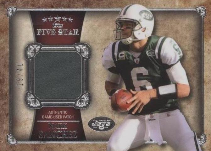 2011 Topps Five Star - Patch Relics Mark Sanchez #FSP-MS /40 (MEM) for ...