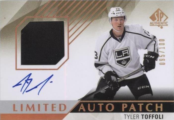 2015-16 SP Authentic - Tyler Toffoli #92 Limited Autographed Patches ...