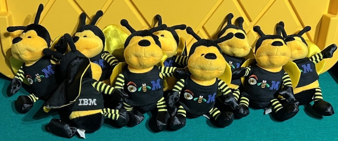 IBM - 'Eye Bee M' Bumble Bee Plush Computer Advertising Promo Bean ...
