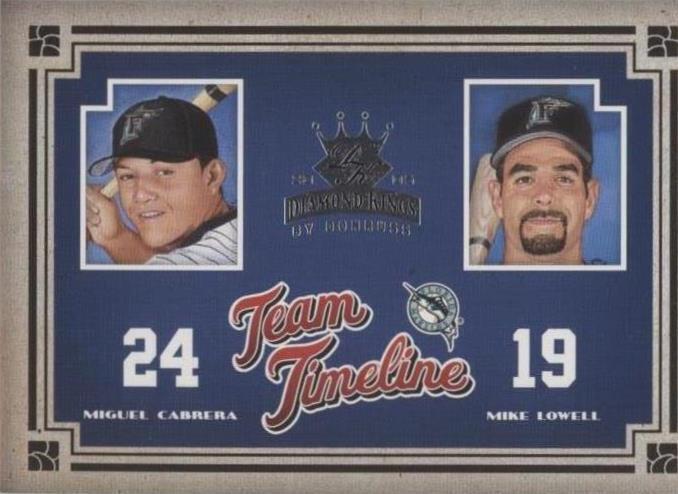 2005 Donruss Diamond Kings - Team Timeline Miguel Cabrera, Mike Lowell #TT-5 for sale online | eBay