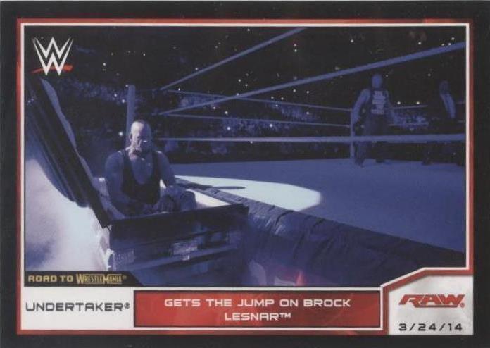 2014 Topps WWE Road to Wrestlemania - Undertaker #91 for sale online | eBay