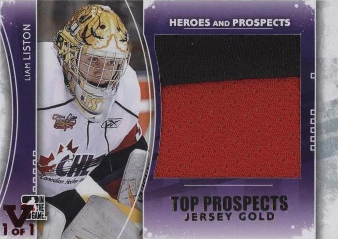 2011-12 In the Game Heroes and Prospects - Top Prospects Gold Jersey ...