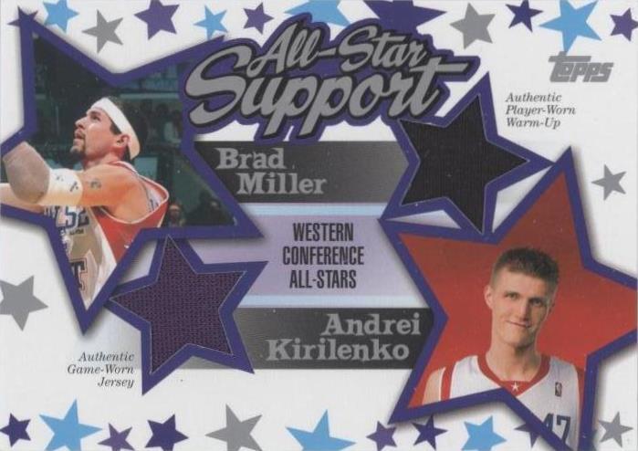 2004-05 Topps - All-Star Support Relics #ASR-MK Andrei Kirilenko, Brad ...