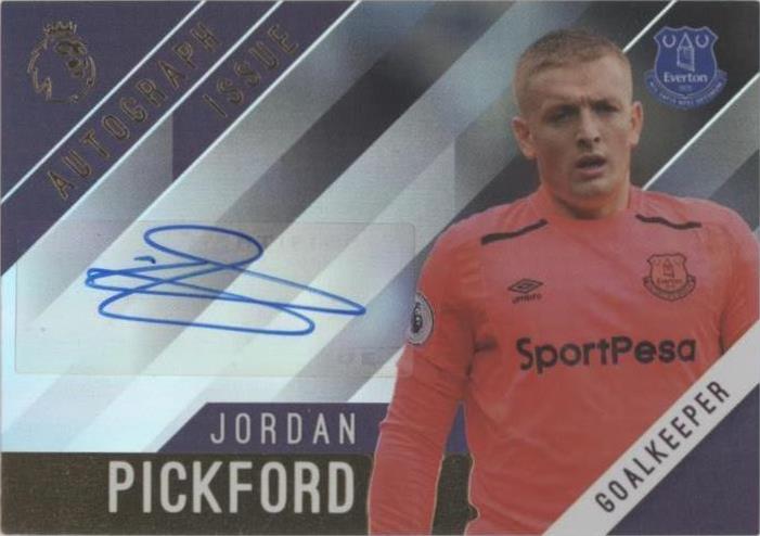 2017-18 Topps Premier League Gold - Autograph Issue Jordan Pickford (AU ...