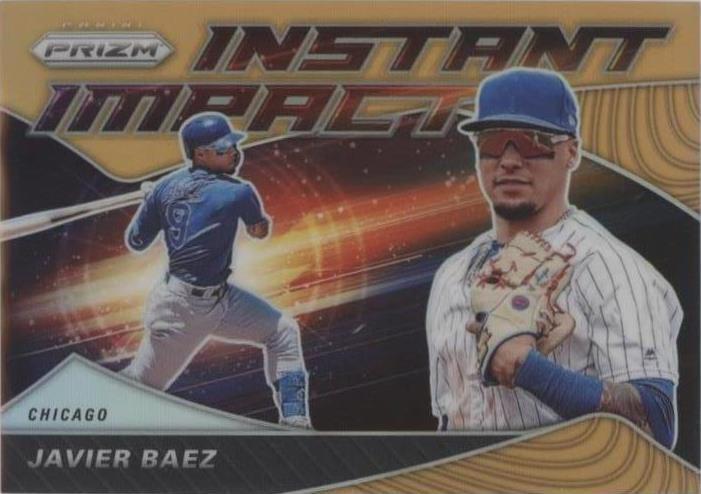 2020 Panini Prizm - Instant Impact Javier Báez #II-3 Neon Orange Prizm ...