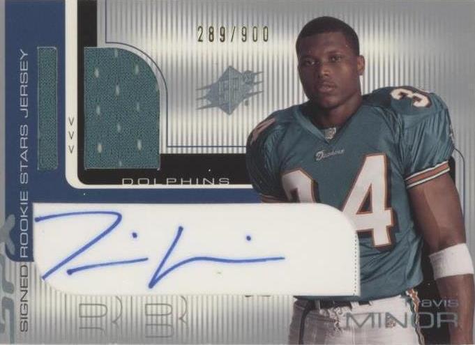 2001 SPx - Signed Rookie Stars Jersey Travis Minor #114 Blue /900 (AU ...