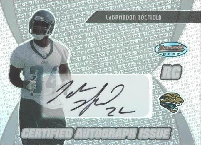 2003 Bowman's Best - LaBrandon Toefield #116 (AU, RC) for sale online ...