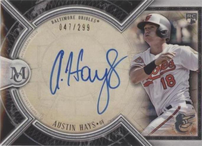 2018 Topps Museum Collection - Archival Autographs Austin Hays #AA-AH ...