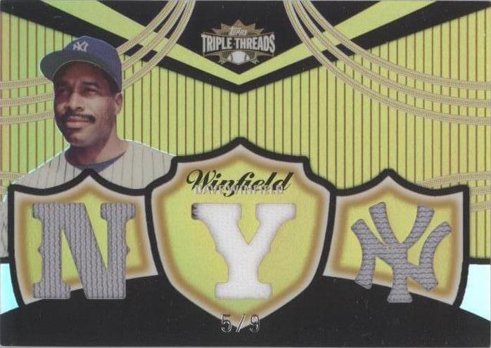 2006 Topps Triple Threads - Relics Gold #TTR-74 Dave Winfield /9 (MEM ...