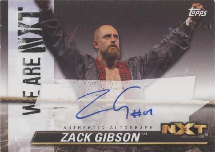 2021 Topps WWE NXT - We Are Nxt Autographs Zack Gibson #A-ZG /250 (AU ...