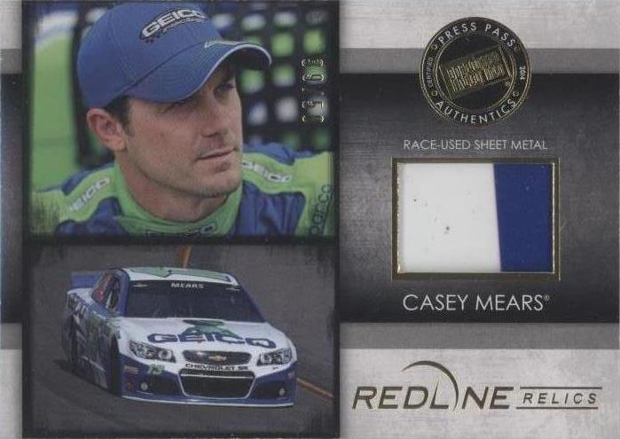 2014 Press Pass Redline - Relics Gold #RR-CM Casey Mears /50 (MEM) for ...