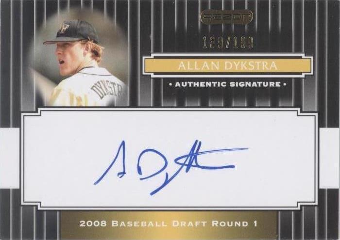 2008 Razor Signature Series - Allan Dykstra #123 Black /199 (AU, RC ...