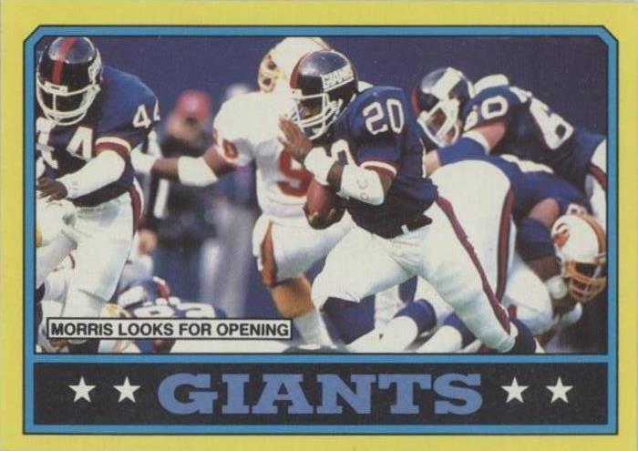 1986 Topps - Joe Morris #137 C* on Copyright Line for sale online | eBay