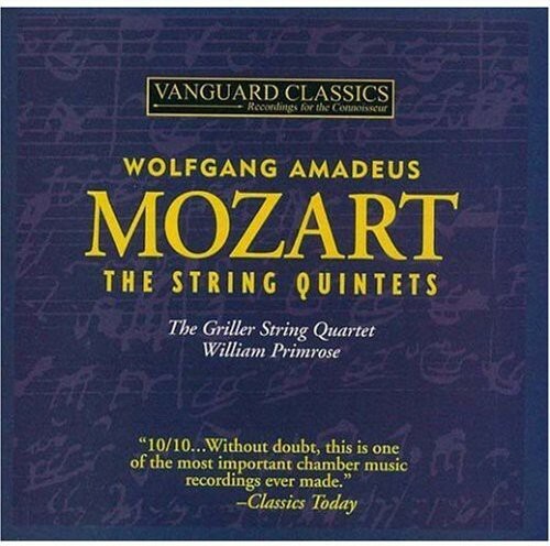 Complete String Quintets by Mozart / Primrose / Griller String Quartet ...