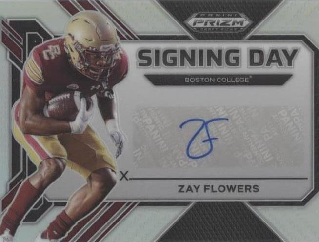 2023 Panini Prizm Draft Picks - Signing Day Silver Prizm #SD-ZAF Zay ...