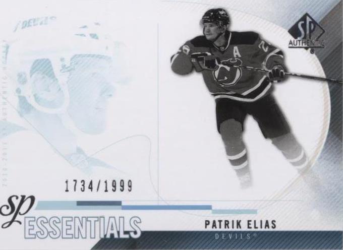 2010-11 SP Authentic - SP Essentials #158 Patrik Elias /1999 for sale ...