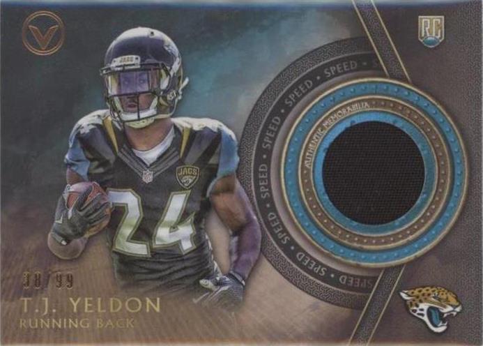 2015 Topps Valor - Patches T.J. Yeldon #VP-TY Speed /99 (MEM, RC) for ...
