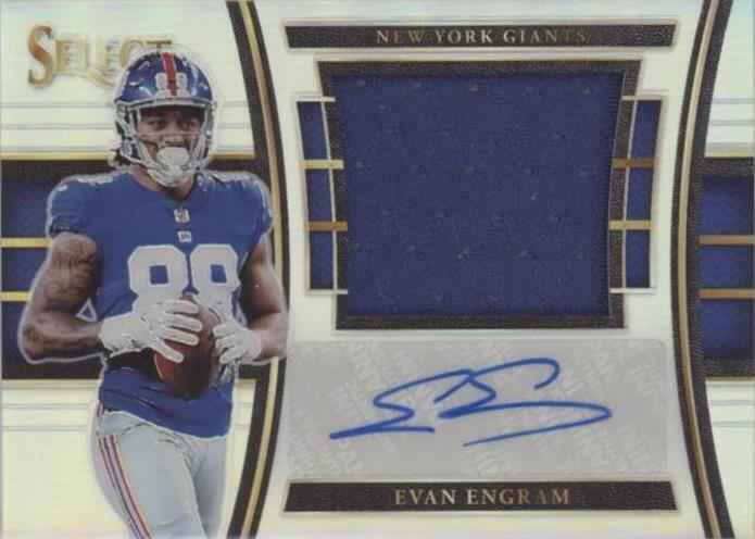 2017 Panini Select - Jumbo Rookie Signature Swatches Evan Engram #JM-EE ...
