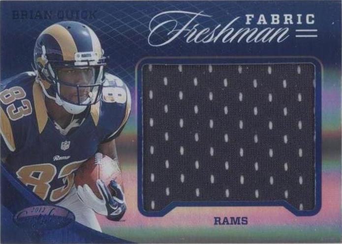 2012 Panini Certified - Freshman Fabric Mirror Blue #329 Brian Quick ...