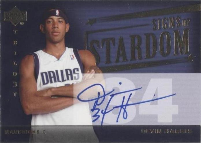 2004-05 Upper Deck Trilogy - Signs of Stardom #SI-DE Devin Harris (AU ...