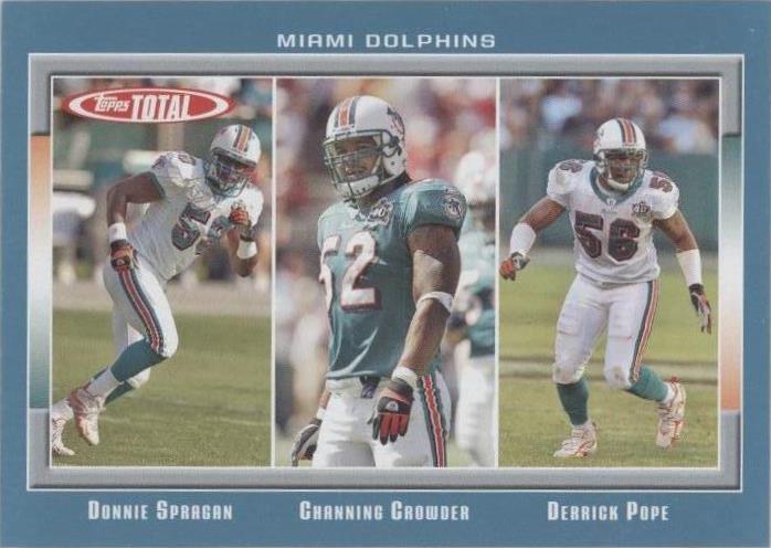 2006 Topps Total - Total Blue #244 Channing Crowder, Donnie Spragan ...