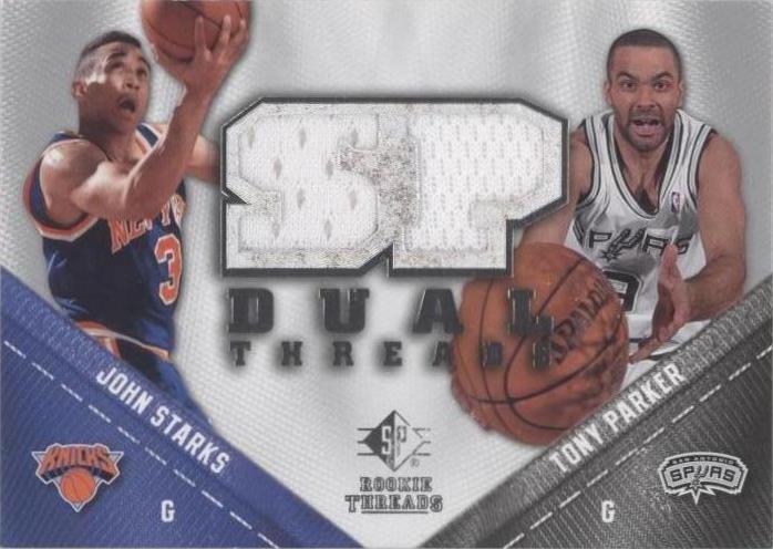 2008-09 SP Rookie Threads - Sp Threads Dual Tony Parker, John Starks # ...