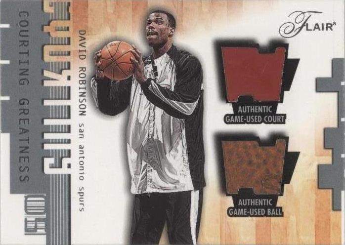 2001-02 Flair - Courting Greatness David Robinson Ball & Court /250 ...