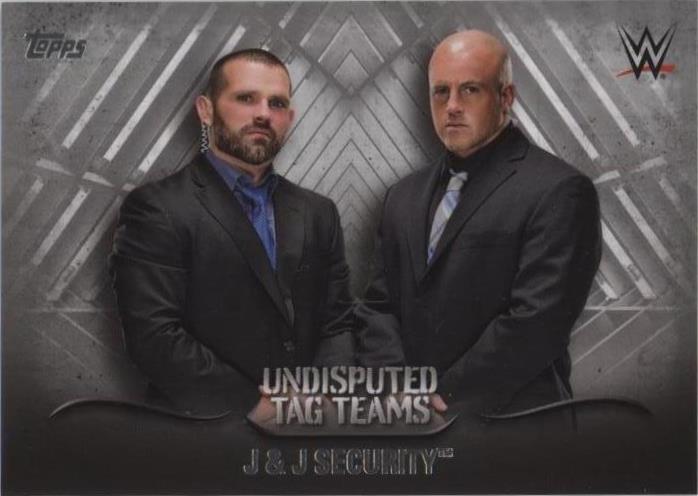 2016 Topps WWE Undisputed - Tag Teams Silver #UTT-19 J & J Security /50 for sale online | eBay