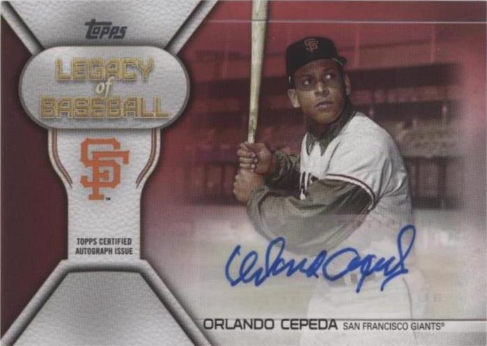 2019 Topps - Legacy of Baseball Autographs Series 2 Red #LBA-OC Orlando ...