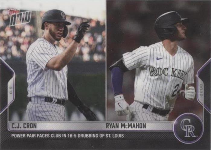2022 Topps Now - Ryan McMahon, C.J. Cron #677 /205 for sale online | eBay