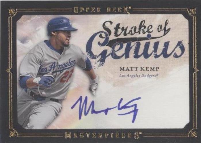 2008 Upper Deck Masterpieces - Stroke of Genius #SG-MK Matt Kemp (AU) for sale online | eBay