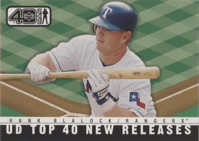 2002 Upper Deck 40 Man - UD Top 40 New Releases Hank Blalock #1040 for sale online | eBay