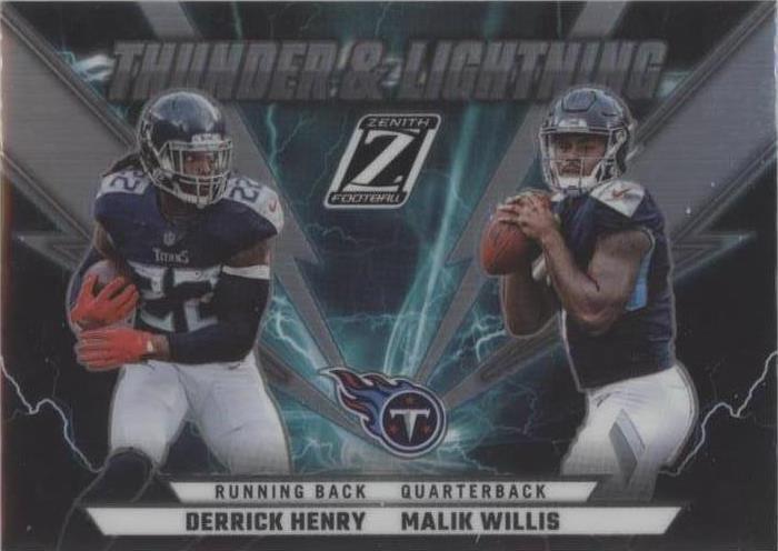 2022 Panini Zenith - Thunder & Lightning Derrick Henry, Malik Willis #TL-DM (RC) for sale online ...