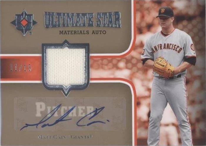 2007 Ultimate Collection - Ultimate Star Materials Matt Cain #SM-MA2 ...